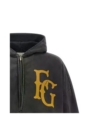 Fear Of God Baseball Club Half-zip Hoodie - Grey