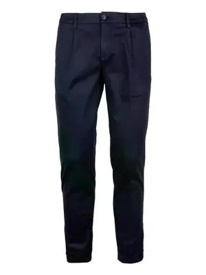 RE-HASH Pleated Turn-up Trousers - Blue