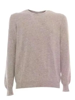 Fedeli Slim-fit Crew-neck Sweater - Neutrals
