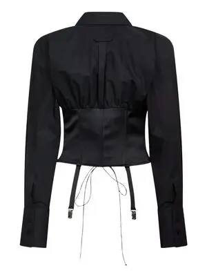 Giuseppe Di Morabito Corset Style Lace-up Shirt - Black