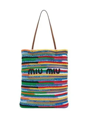 MIU MIU Miu Miu Crochet Tote Bag