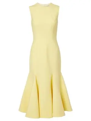 EMILIA WICKSTEAD Seema Crepe Cocktail Dress - Yellow