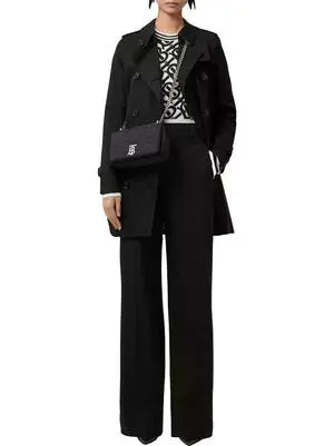 Burberry Kensington Heritage Trench Coat - Black