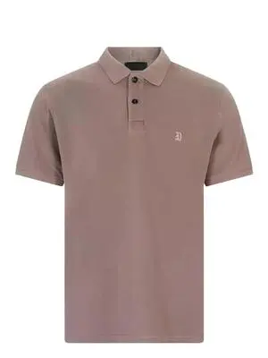DONDUP Logo-embroidered Piqué Polo Shirt - Brown