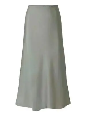 Soeur Satin-finish Midi Skirt - Green