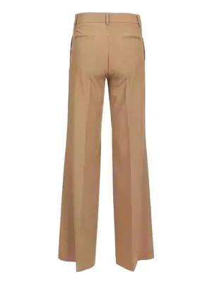 AL DUCA D’AOSTA 1902 Beige Stretch Canvas Trousers - Neutrals