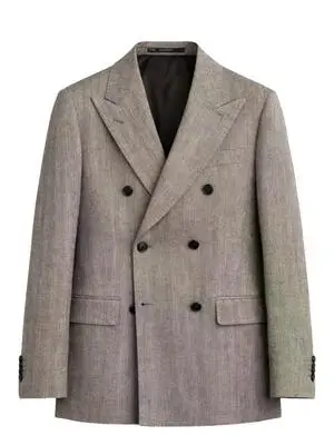 Tagliatore Double-breasted Peak Lapel Blazer - Neutrals
