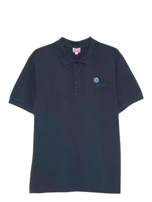 Kenzo Tulip Short-sleeve Polo Shirt - Blue