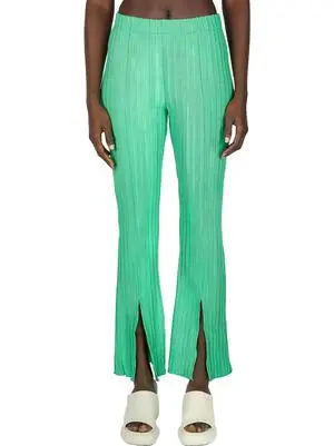 SIMONMILLER Simon Miller Pleated High-Waisted Trousers With Front Slits