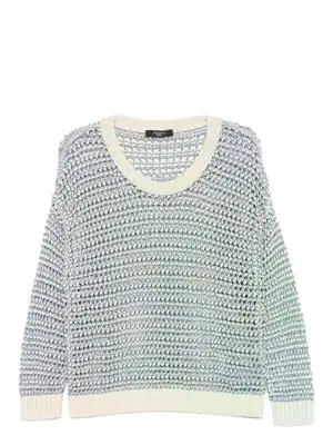 MAX MARA Weekend Max Mara Donirika Open-Knit Crew Neck Sweater