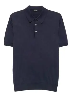 Zegna Short-sleeve Polo Shirt - Blue