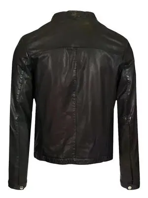 AL DUCA D’AOSTA 1902 Nappa Leather Biker Jacket - Black
