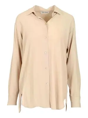 AL DUCA D’AOSTA 1902 Oversized Silk Shirt - Neutrals