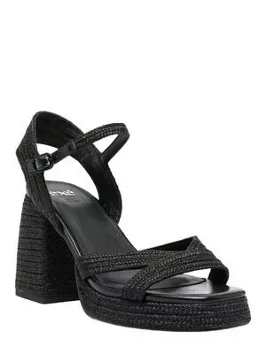 EXÈ Platform Sandals With Buckle Fastening - Black