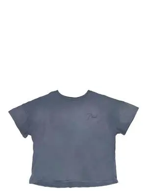 Rhude Reverse Logo-embroidered T-shirt - Grey