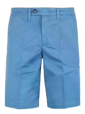 RE-HASH Tailored Shorts With Pressed Crease - Blue
