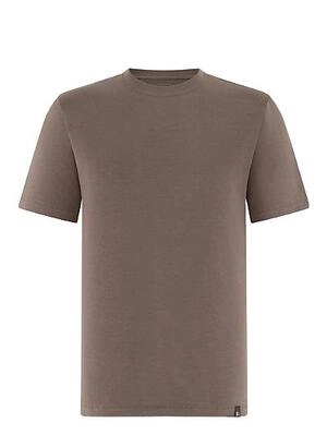 Boggi Milano Crewneck Stretch Pima Cotton T-shirt - Mud