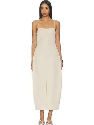 EAVES Eva Curved Maxi Dress - Beige