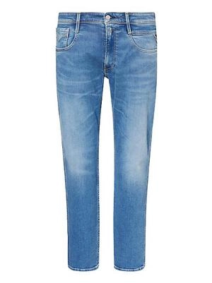 REPLAY Anbass Slim-fit Stretch-denim Jeans - Medium Blue