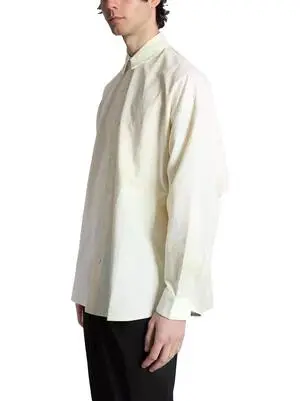 Fear Of God Essentials Embroidered-logo Cotton Shirt - Neutrals