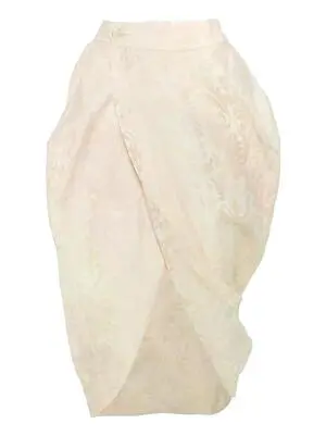UMA WANG Asymmetric Midi Skirt - Neutrals