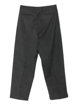 LC23 Pleated Straight-leg Trousers - Grey