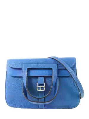 Hermès Halzan 25 Shoulder Bag - Blue