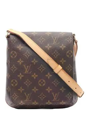 LOUIS VUITTON Monogram Canvas Shoulder Bag - Brown