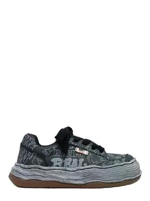 Mihara Yasuhiro Oliver Og Graffiti-print Chunky Sneakers - Black