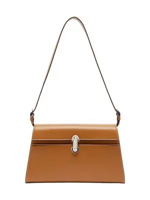 Savette Symmetry Leather Shoulder Bag - Brown
