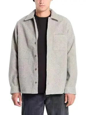 SAMSOE SAMSOE Button-fastening Pocket Overshirt - Grey