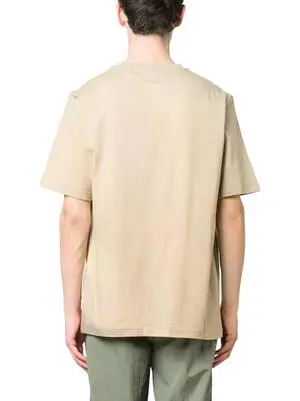 DAILY PAPER Embroidered Logo T-shirt - Neutrals