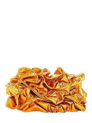 DRIES VAN NOTEN Dries Van Noten Small Ruffle Bag In Metallic Copper
