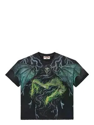 VALE FOREVER Grim Graphic-print T-shirt - Black