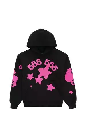 SP5DER Graphic Hoodie - Black