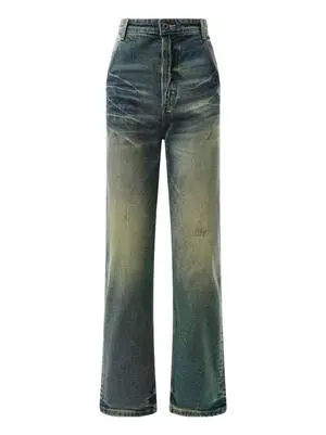FAX COPY EXPRESS Fax Copy Express Whiskering Effect Jeans