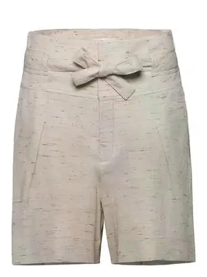 Chloé Pleated Shorts With Bow Detail - Neutrals