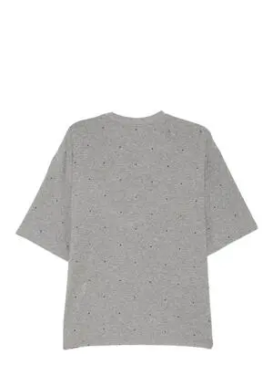 CROQUIS Polka-dot Embroidered T-shirt - Grey