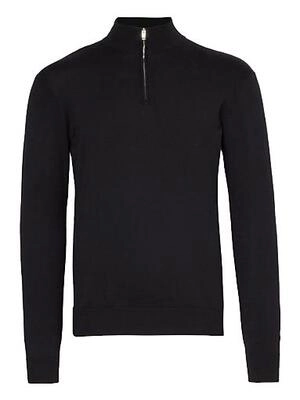 ARNE Arne Funnel Neck Cotton-Knit Jumper