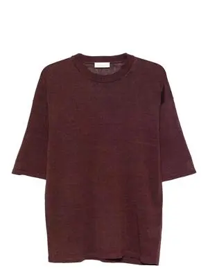 ROBERTO COLLINA Short-sleeve Crew-neck T-shirt - Red