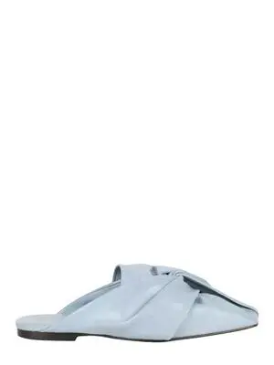 JVAM Twisted Square-toe Mules - Blue