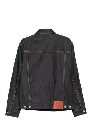 EVISU Seagull-motif Denim Jacket - Blue