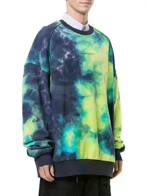 JUUN.J Tie-dye Oversized Sweatshirt - Blue