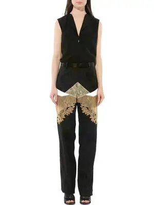 Givenchy Lace Panel Straight Leg Trousers - Black