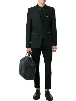 Givenchy Chain Trim Blazer - Black