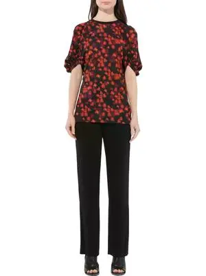 Givenchy Abstract Floral Print T-shirt - Black