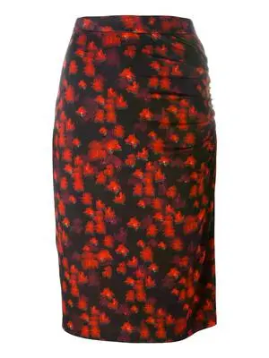 GIVENCHY Givenchy Abstract Floral Print Pencil Skirt