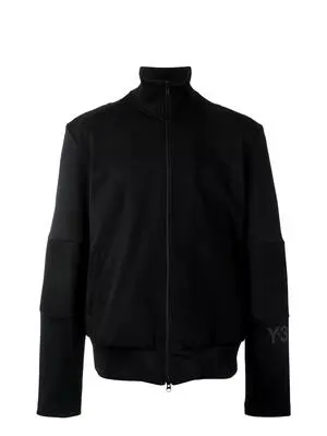 Y3 High Neck Zipped Sweatshirt - Black