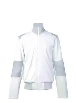 Y3 Zipped Sweatshirt With Arm Logo - White