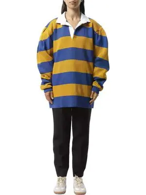 Marc Jacobs Oversized Striped Polo Shirt - Blue